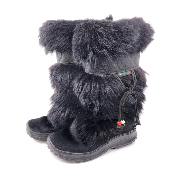 Pajar | Shoes | Pajar Canada Apres Ski Black Fur Winter Boots Eur 37 | Poshmark